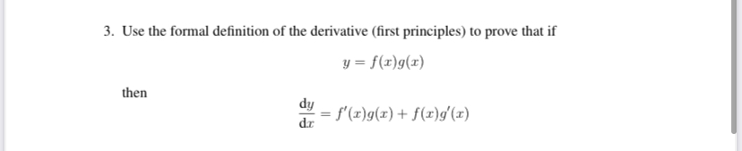 Solved Use the formal definition of the derivative (first | Chegg.com