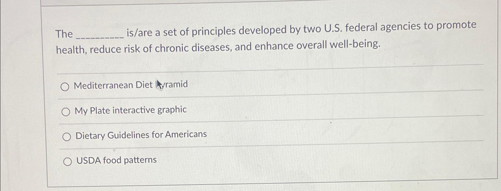 Solved The is/are a set of principles developed by two U.S. | Chegg.com
