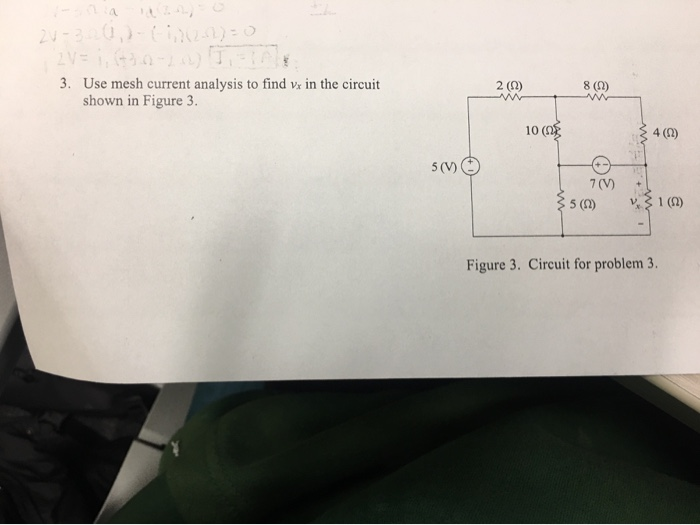 Solved 3. Use mesh current analysis to find vx in the | Chegg.com