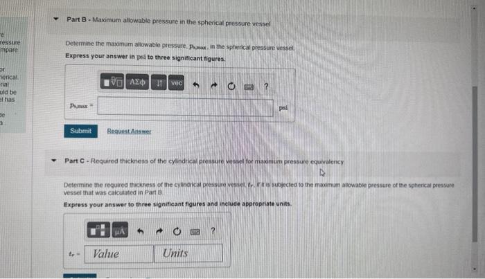 Solved Learning Goal:To calculate the maximum allowable | Chegg.com