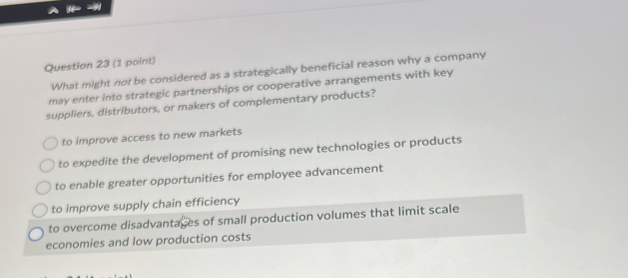 Solved Question 23 (1 ﻿point)What might not be considered as | Chegg.com