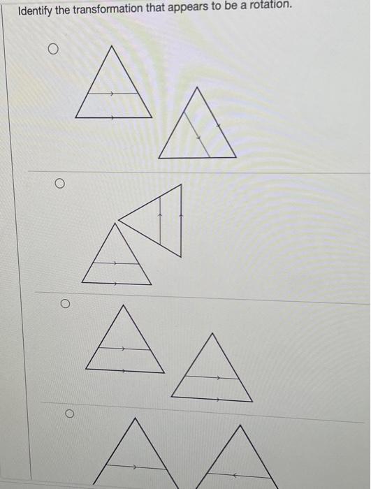 Solved Identify the transformation that appears to be a | Chegg.com