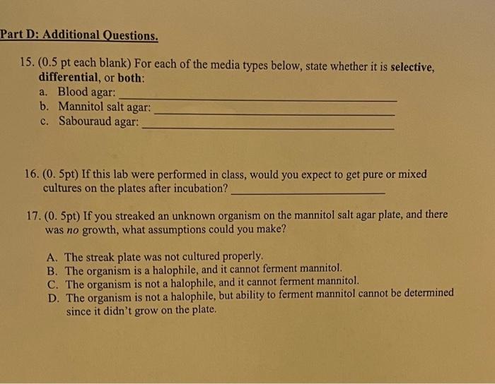 Solved 15. ( 0.5pt each blank) For each of the media types | Chegg.com