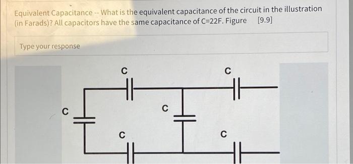 Solved Equivalent Capacitance -- What is the equivalent | Chegg.com