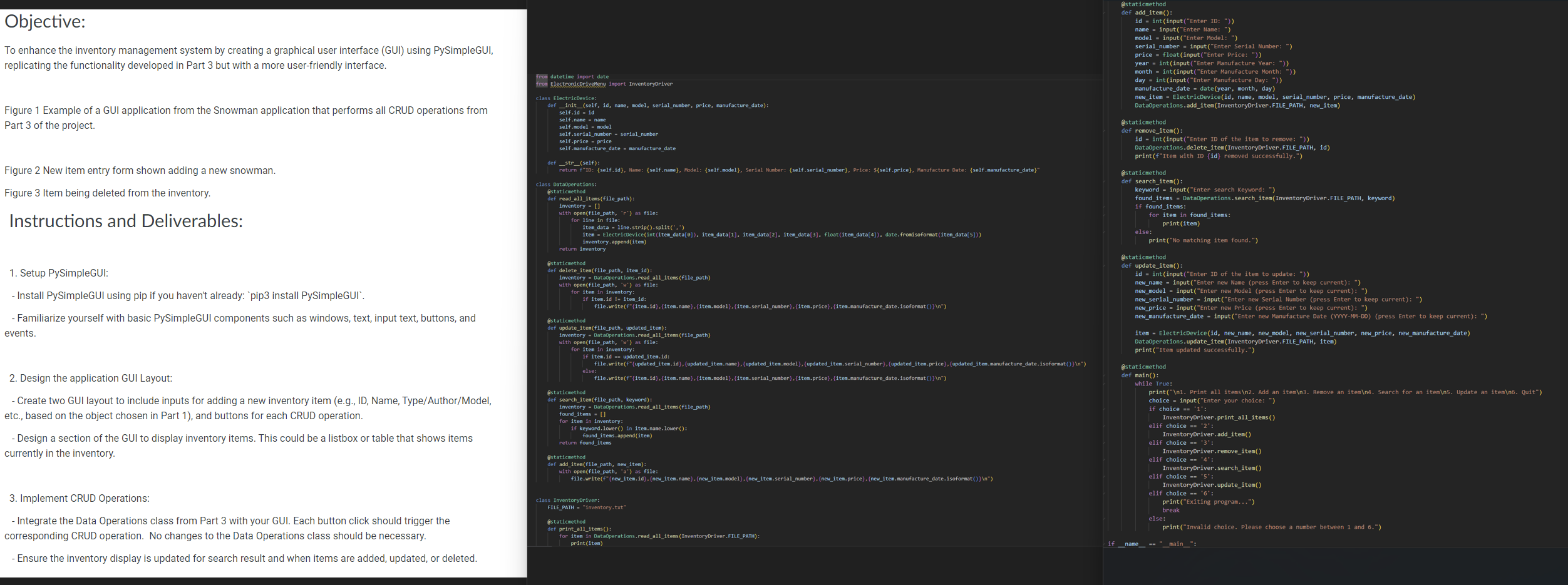 Use the code included in screenshot it is in python | Chegg.com