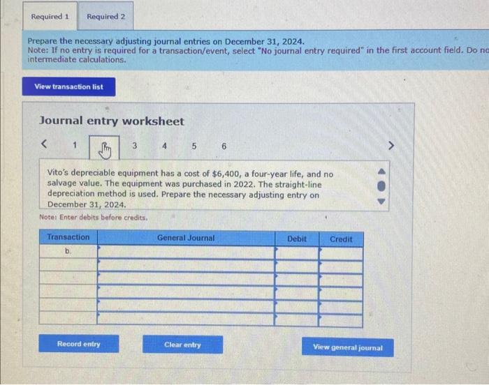 Solved Prepare the necessary adjusting journal entries on | Chegg.com