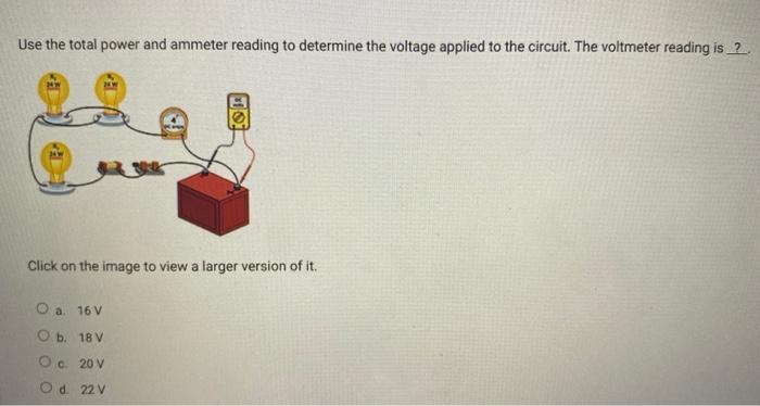 Solved Use the total power and ammeter reading to determine | Chegg.com