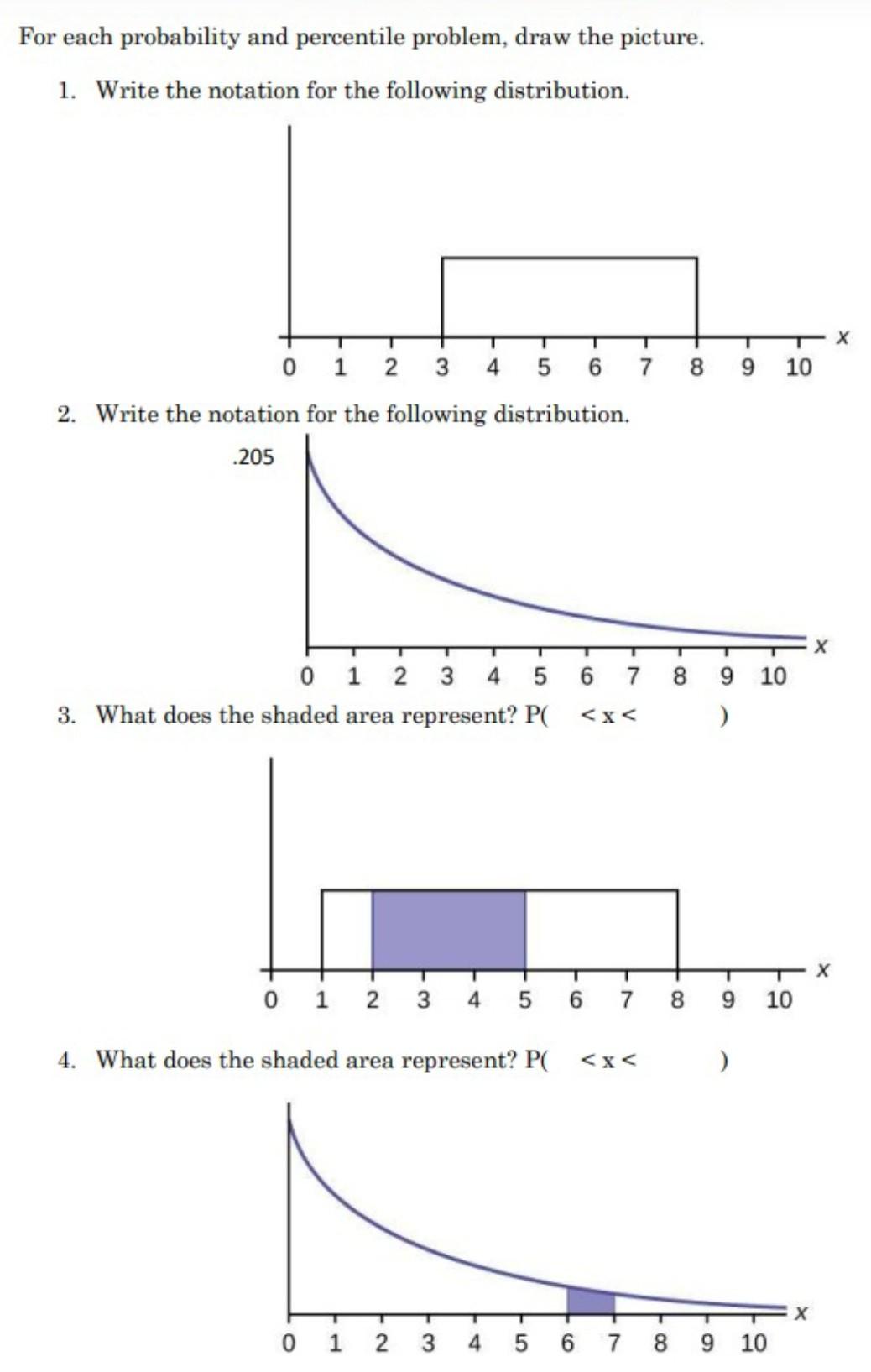 Solved For each probability and percentile problem, draw the | Chegg.com
