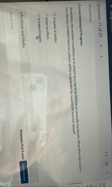 / 1Question 11 ﻿of 25View PoliciesCurrent Attempt in | Chegg.com