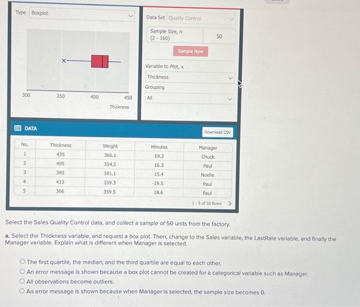 Visual Descriptive Statistics: Descriptive Stats and | Chegg.com
