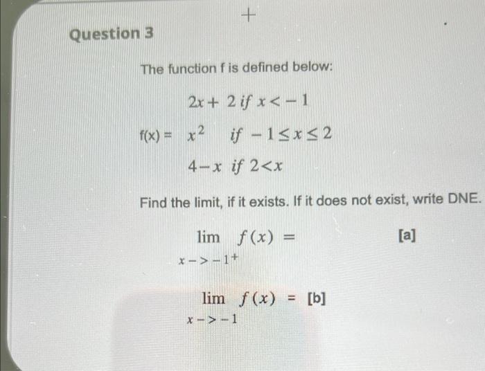 Solved The function f is defined below: 2x+2 if x