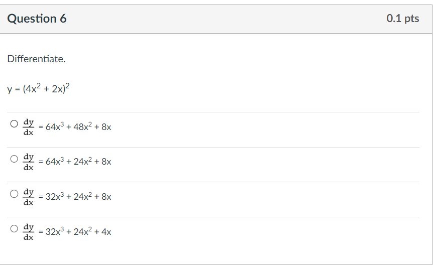 Solved Differentiate. | Chegg.com