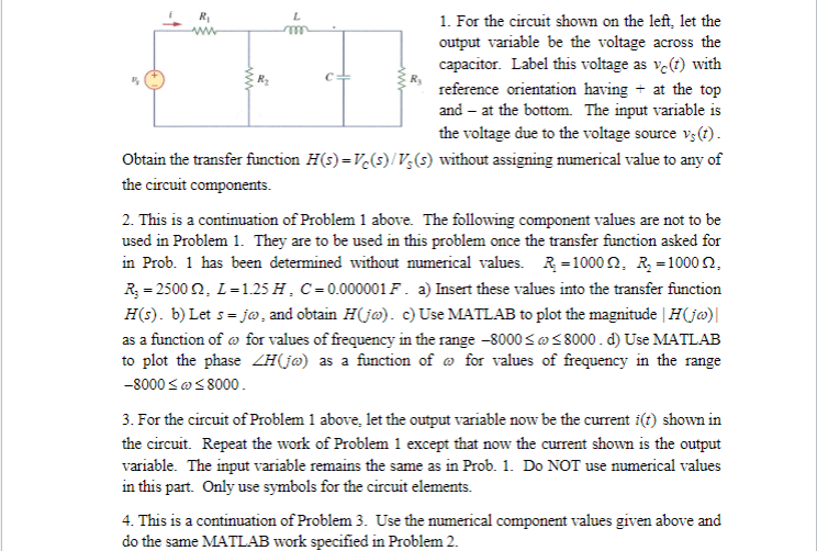 Solved Need 1-4 ﻿they're connected pleaseFor the circuit | Chegg.com