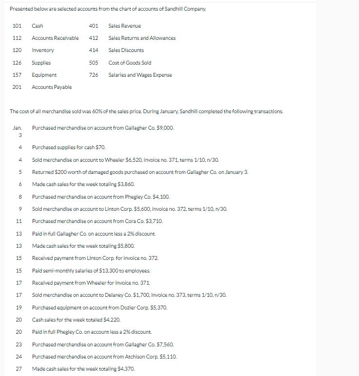 Solved Camers dmangt lo Pragus Presented below are selected | Chegg.com