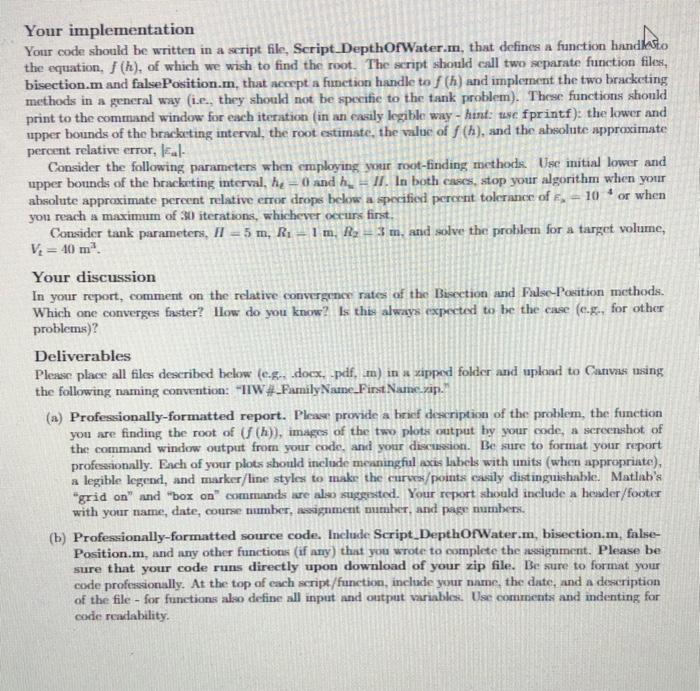 Solved Learning Objectives - To implement Bisection and | Chegg.com Solved Learning Objectives - To implement Bisection and | Chegg.com