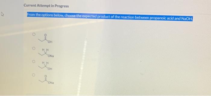 Solved Current Attempt in Progress From the options below, | Chegg.com