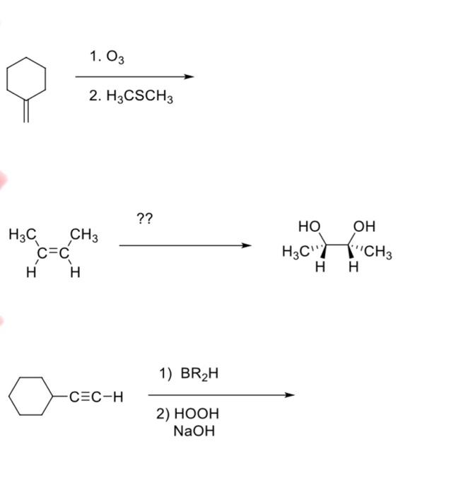 Solved 1.03 е 2. H3CSCH3 ?? НО ОН " HC CH3 C=C Н Н. н,с"Hн, | Chegg.com