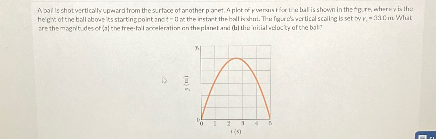 Solved A ball is shot vertically upward from the surface of | Chegg.com