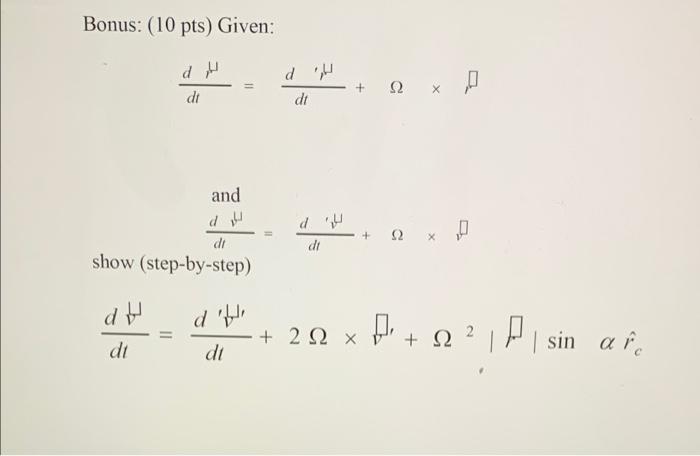 Solved Bonus: (10 pts) Given: d. dh dt + 12 x dt and d di + | Chegg.com