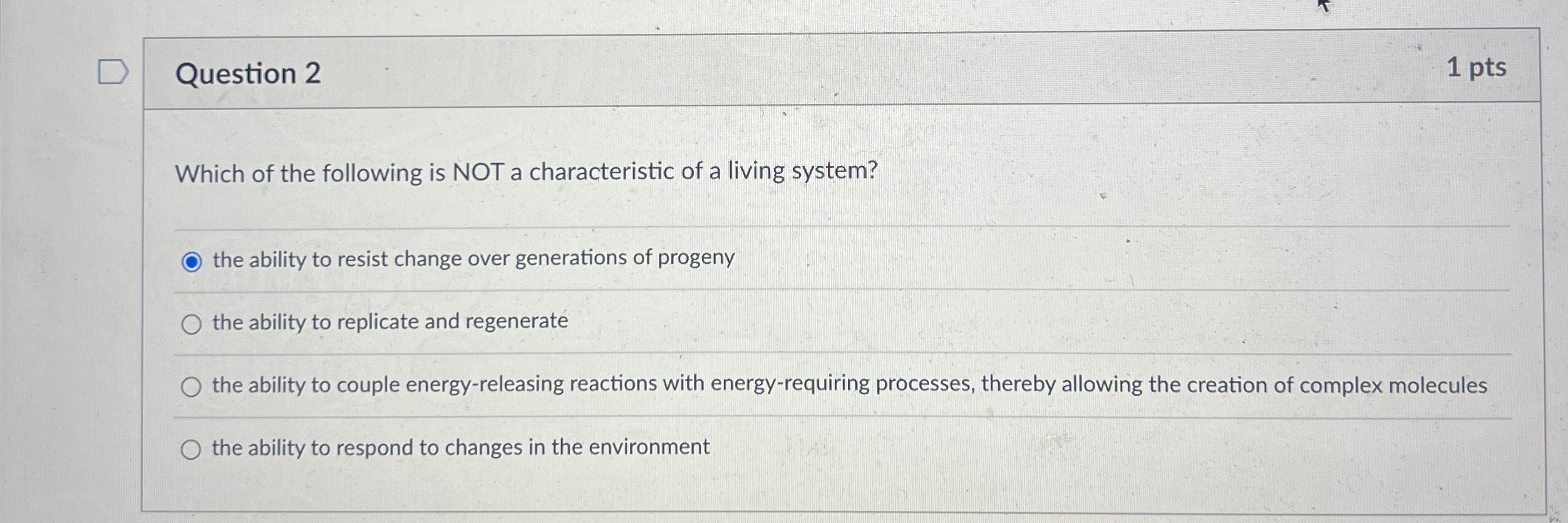 Solved Question 21 ﻿ptsWhich of the following is NOT a | Chegg.com