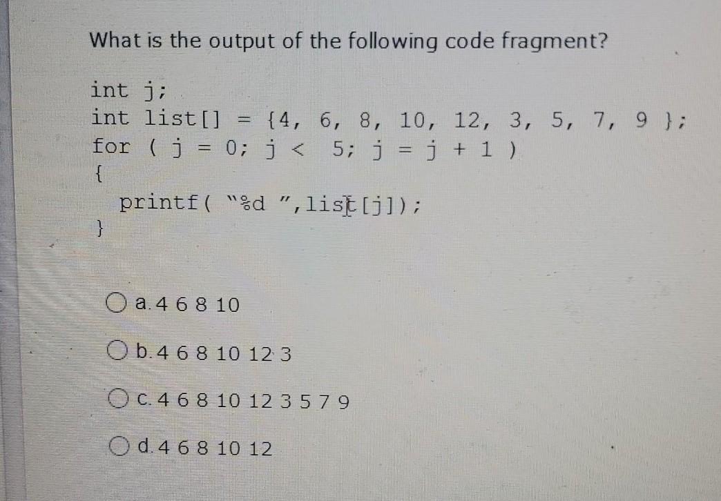 Solved Which of the following declares an array that can | Chegg.com
