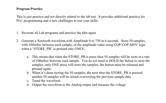 Program Practice This is just practice and not | Chegg.com