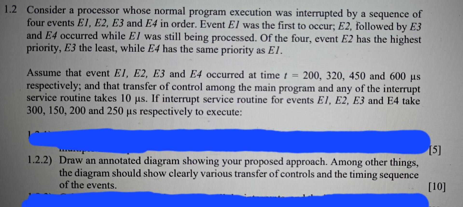 Solved Consider a processor whose normal program execution | Chegg.com