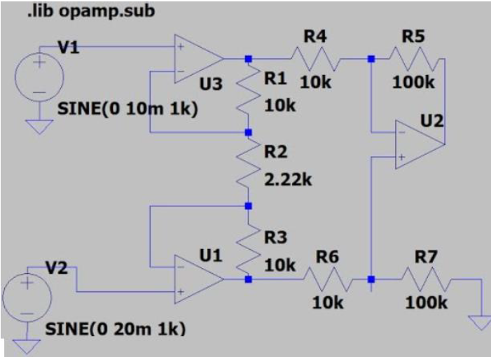 Solved Calculate the Vout of Instrumentation Amplifier as | Chegg.com