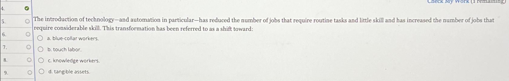 Solved require considerable skill. This transformation has | Chegg.com