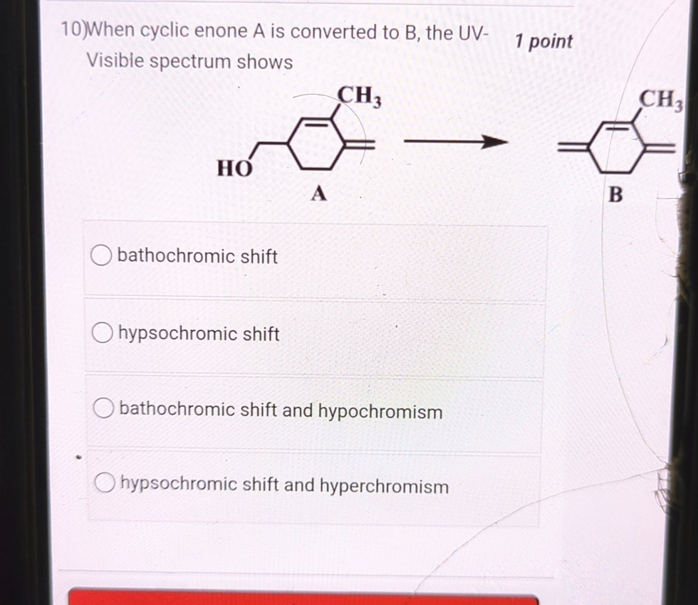 Solved When cyclic enone A ﻿is converted to B, ﻿the | Chegg.com