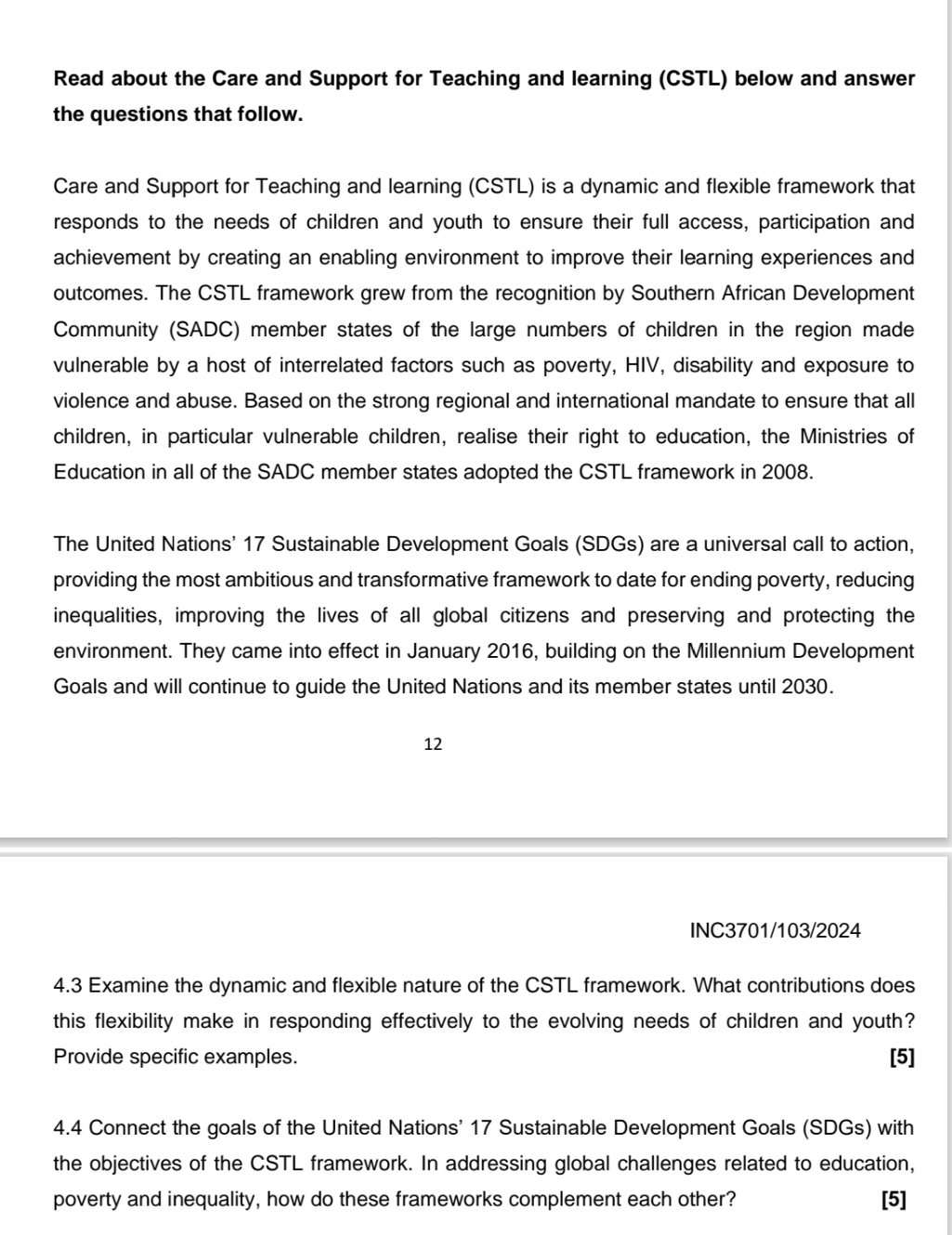 Read about the Care and Support for Teaching and | Chegg.com