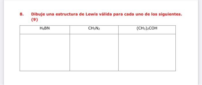 Solved 1. Draw a valid Lewis structure for each of the | Chegg.com