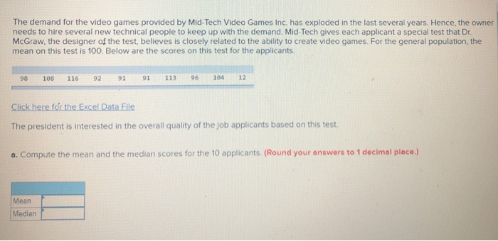 Solved The demand for the video games provided by Mid-Tech | Chegg.com