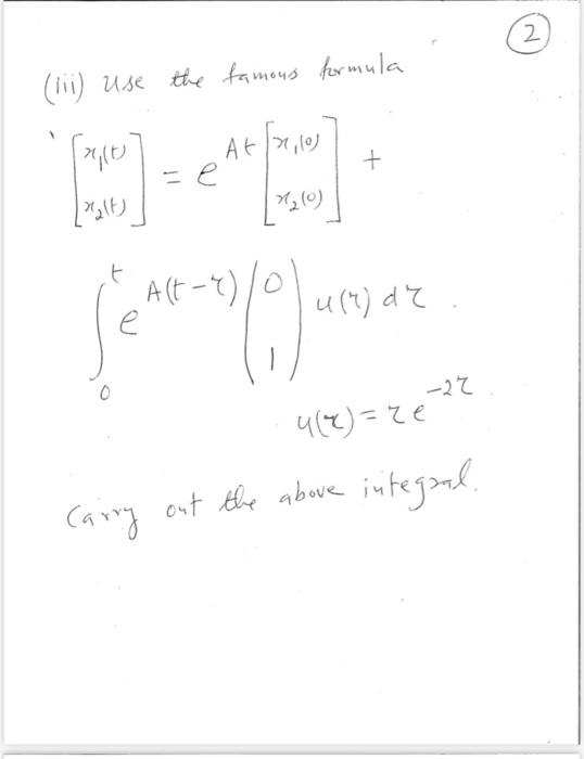 Solved 3) Define x1=x,x2=x˙ write down ∗ as. | Chegg.com