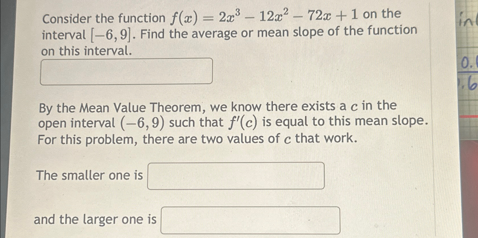 Solved Consider the function f(x)=2x3-12x2-72x+1 ﻿on the | Chegg.com