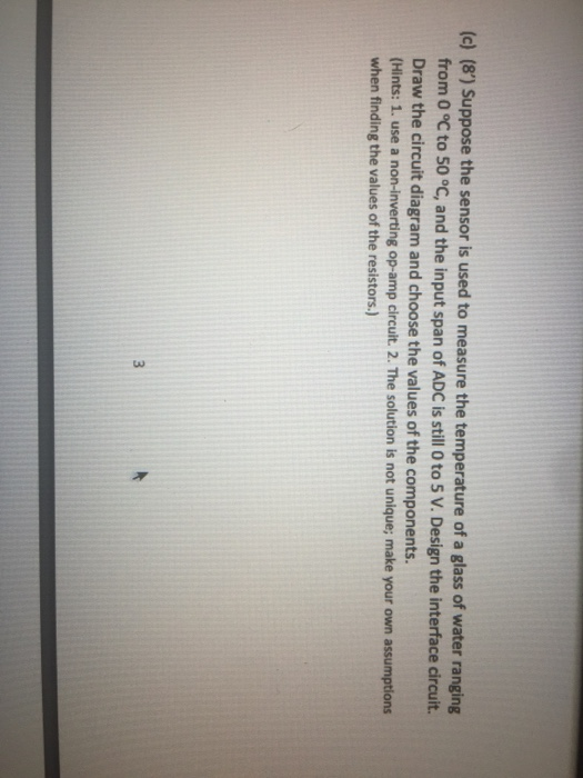 Solved 2. (20') Design an analog interface between a | Chegg.com