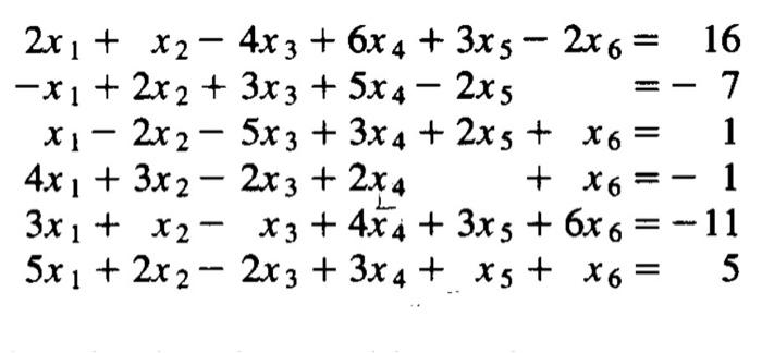 Solved Using a computer program (gaussian elimination or any | Chegg.com