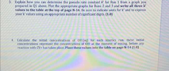 Solved 3. Explain how you can determine the pseudo rate | Chegg.com