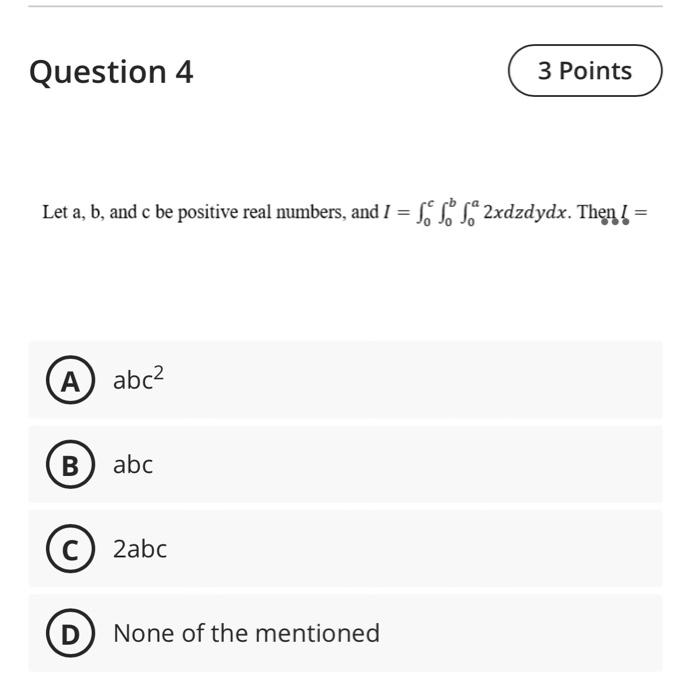 Solved Let a,b, and c be positive real numbers, and | Chegg.com