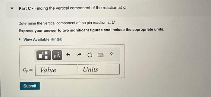 Solved Part A - Finding the vertical component of the | Chegg.com