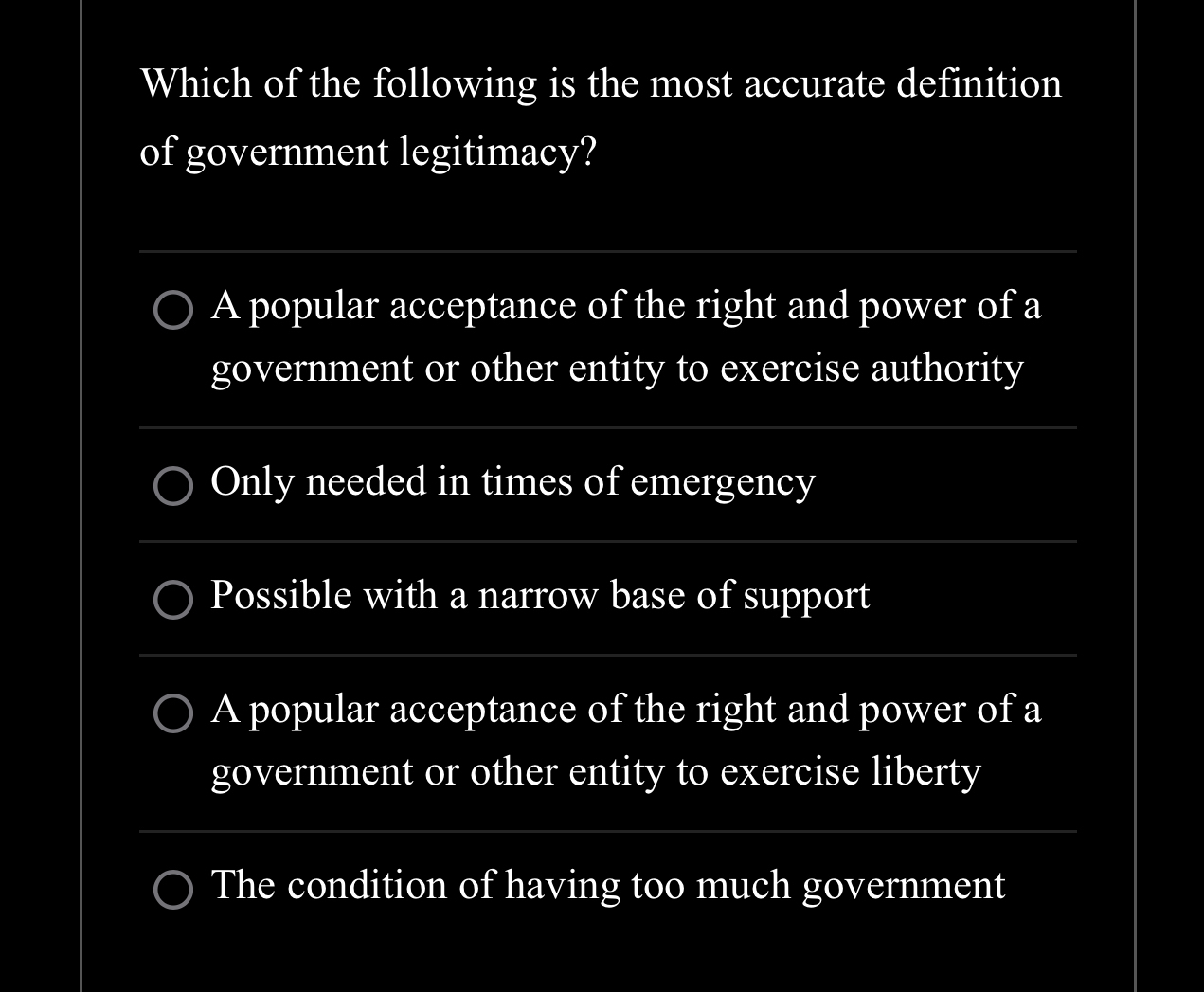 Solved Which of the following is the most accurate | Chegg.com