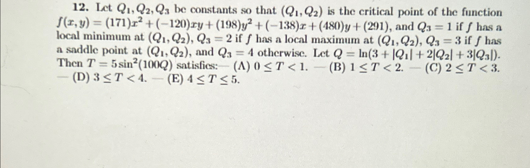 Solved Let Q1,Q2,Q3 ﻿be constants so that (Q1,Q2) ﻿is the | Chegg.com