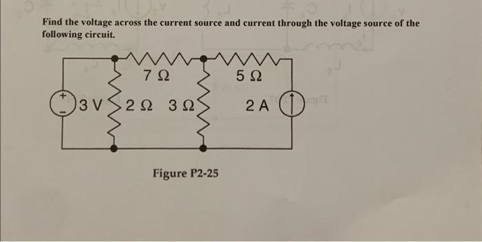 Solved Find the voltage across the current source and | Chegg.com