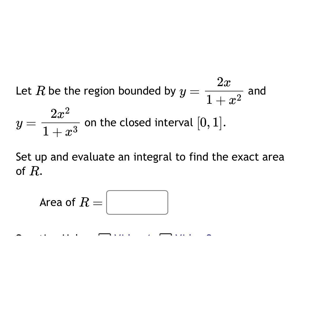 Solved Let R ﻿be the region bounded by y=2x1+x2 ﻿and | Chegg.com