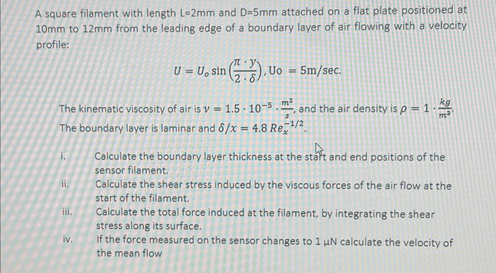 A square filament with length L=2mm ﻿and D=5mm | Chegg.com