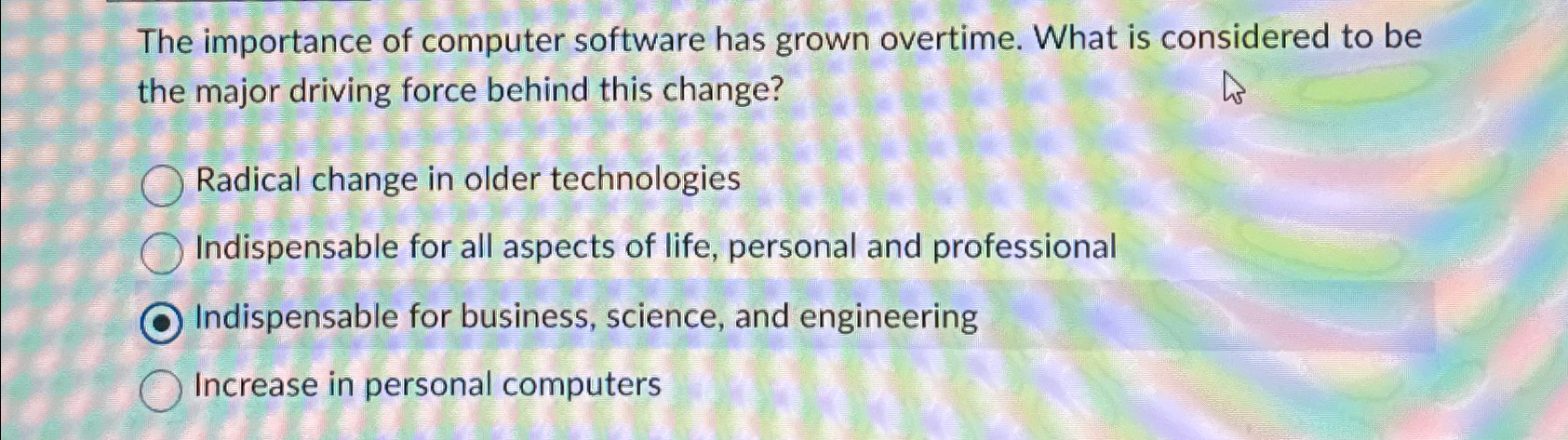 Solved The importance of computer software has grown | Chegg.com