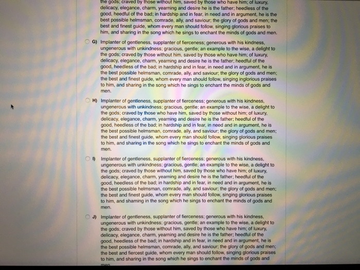 According to Agathon, in Plato's Symposium, Eros | Chegg.com