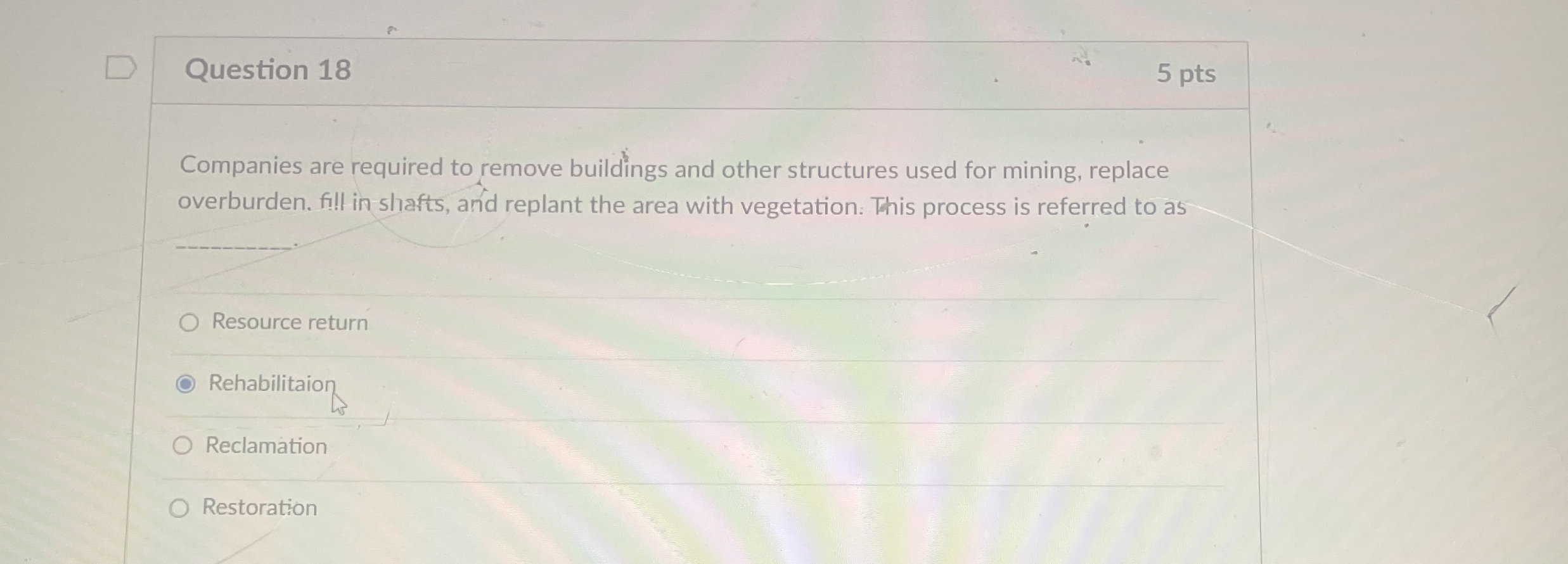 Solved Question 185 ﻿ptsCompanies are required to remove | Chegg.com