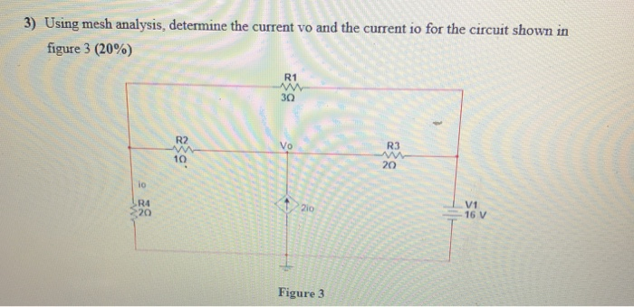 Solved Solve the following problems neatly. Use mesh | Chegg.com