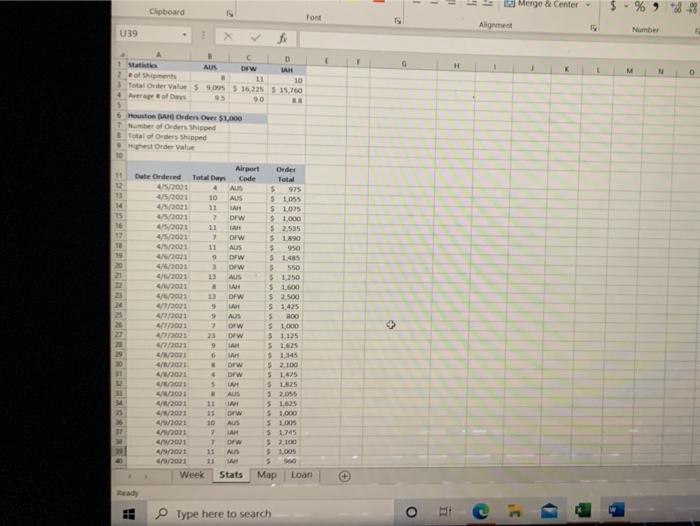 Format Painter Clipboard Merge & Center $ % | Chegg.com